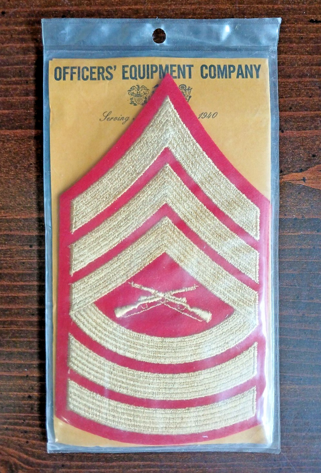 Officers' Equipment Company US Marine Corps Master Sergeant Chevrons (E ...
