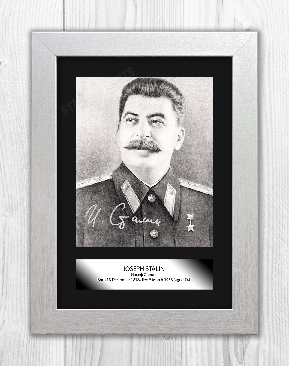 Joseph Stalin 1 A4 reproduction autograph photograph poster choice of ...