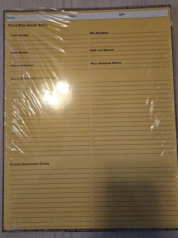 Hackmaster 4th edition Player Character Mat | eBay