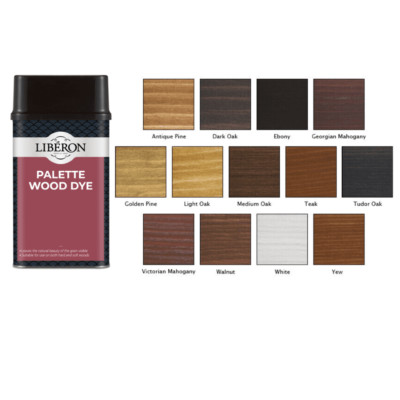 Liberon Palette Wood Dye | Water Based Wood Dye | All Shades and Sizes ...