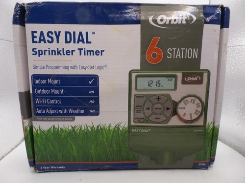 ORBIT 57596 6-STATION INDOOR EASY DIAL LAWN SPRINKLER TIMER | eBay