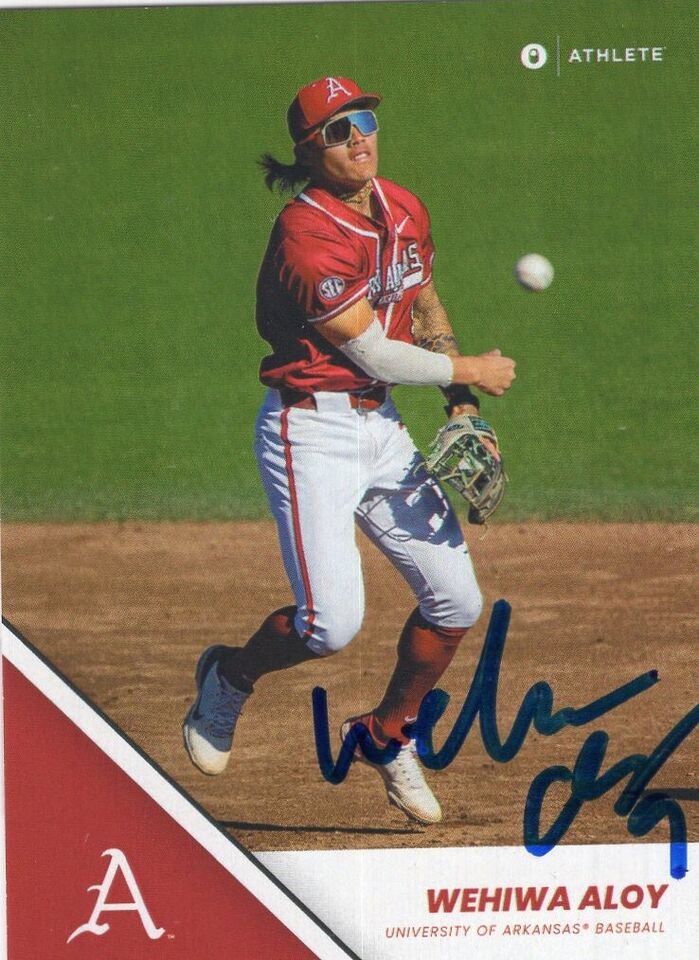 Arkansas Razorbacks 2024 Onit NIL Autographed Baseball Cards IP Auto ...