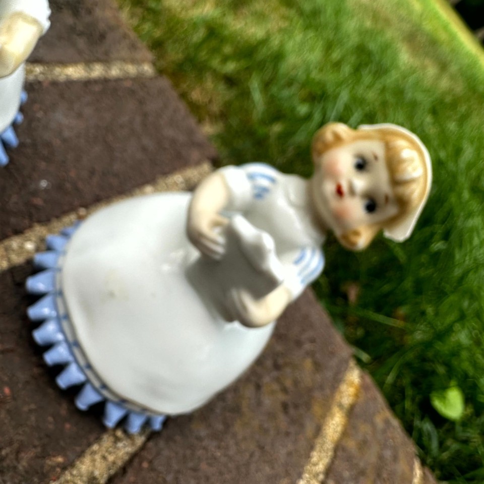 Vintage Lefton China Set of 2 Hand Signed Geo Lefton White Porcelain ...