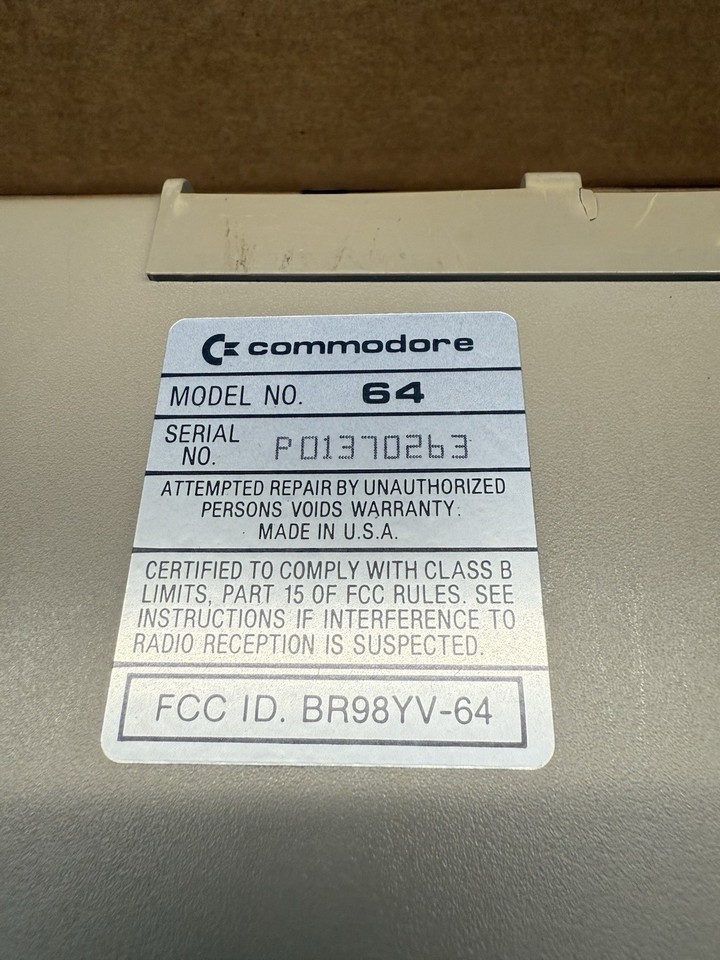 COMMODORE 64 COMPUTER + Cassette + Cables + Power Supply Lot | Tested ...