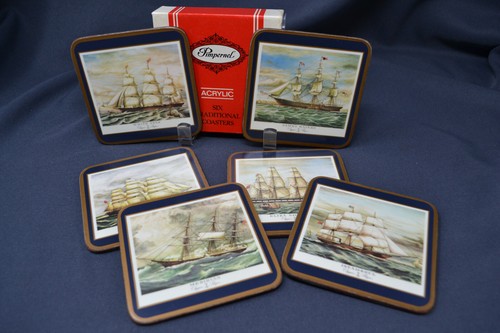 Pimpernel Clipper Ships Boats Bar Coaster Set Nautical Maritime ...