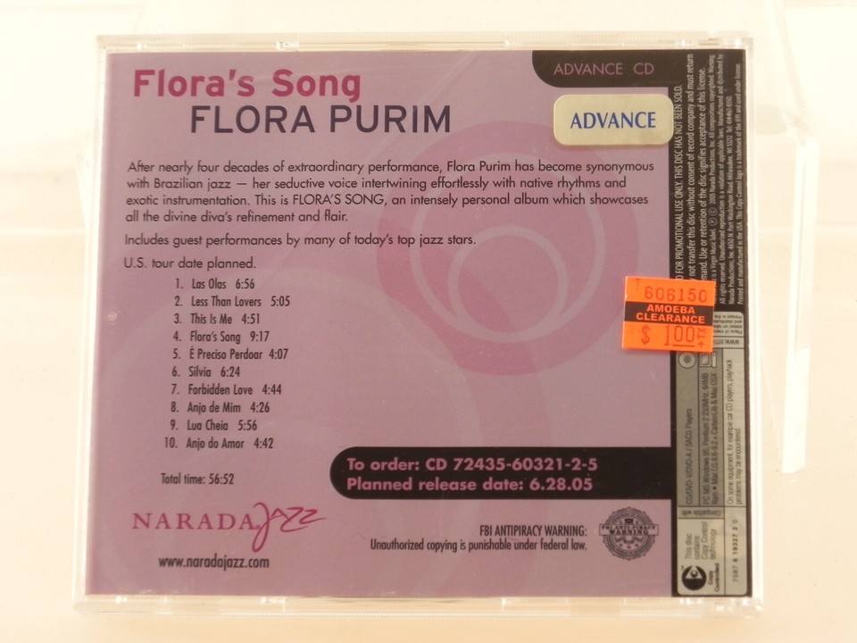 Flora Purim : Flora's Song - promo CD 724347712920| eBay