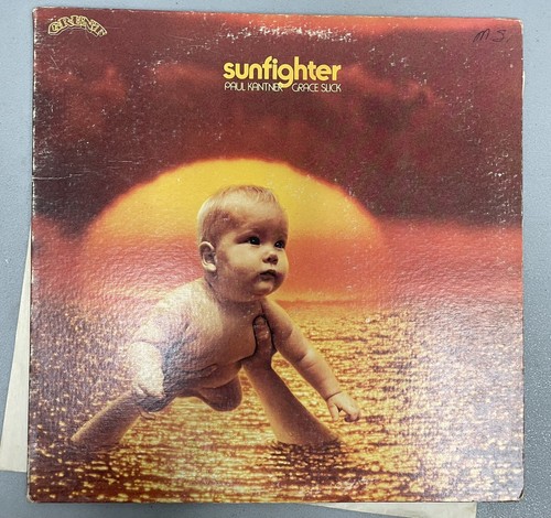 PAUL KANTNER & GRACE SLICK 1971 Vintage Vinyl Record SUNFIGHTER Album ...