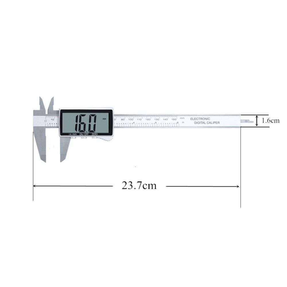 6in/150mm Micrometer Caliper Digital Caliper Large LCD Screen Vernier ...