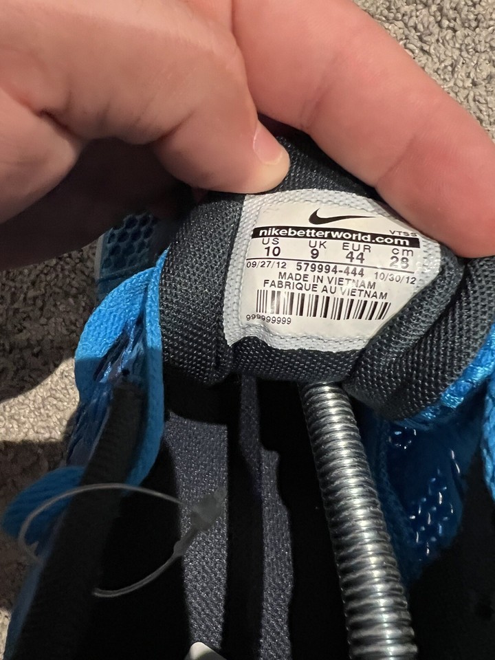 Unreleased NEW Nike sample shoes size 10 Lunar Sprints Royal Blue ...