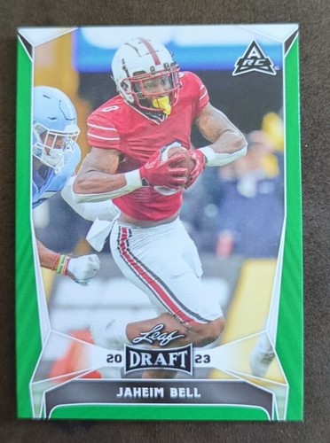 2023 Green Leaf Draft Football #35 Jaheim Bell Rookie RC South Carolina ...