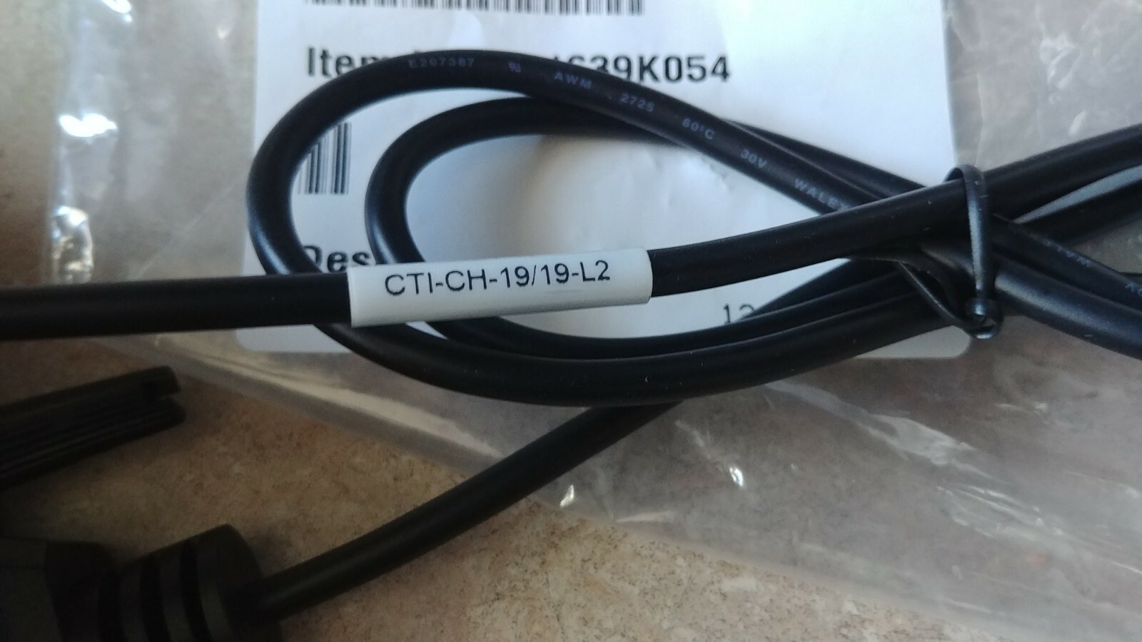 NCR 497-0483244 1639-K054 CB10522 Serial Receipt Printer Cable RJ11 ...