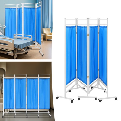 4-Panel Medical Room Divider Medical Privacy Screen Foldable Room ...