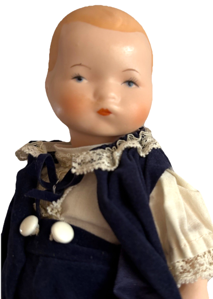Antique Mini Small Baby Doll Bisque/Porcelain 7" Original Outfit R3-10 ...