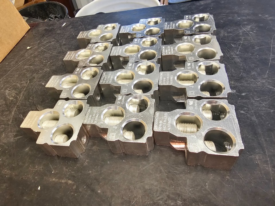 12PC SQUARE D AL800M23 ALUMINUM TEE LUG, 3/0 500KCMIL 50 N-M | eBay