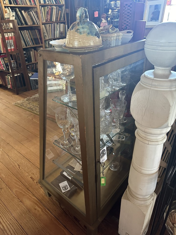 antique glass display case | eBay