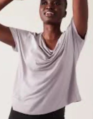 Athleta Relaxed Weekender Tee, Tinsel Purple Shirt Oversized Size XL ...