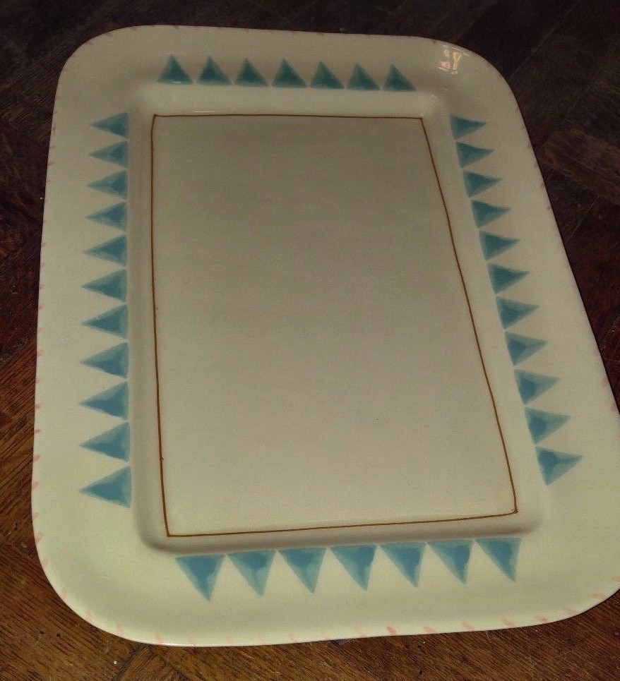 Hartstone USA 16" Santa Fe Rectangular Platter Hand painted | eBay