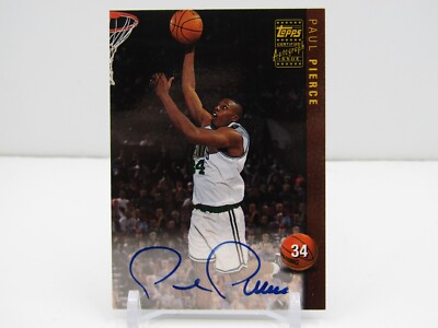 PAUL PIERCE 1998-99 TOPPS CERTIFIED ROOKIE AUTOGRAPH AUTO! RC! BOSTON ...