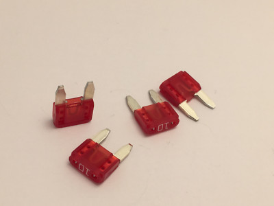 4 X 10 Amp Mini fuse Red 10A ATM Free shipping | eBay