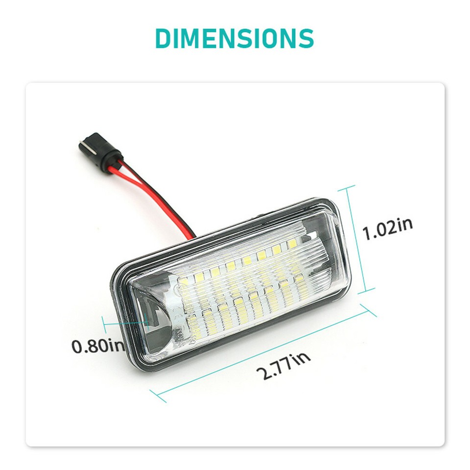 LED License Plate Lights For Subaru Forester Impreza WRX STI XV ...