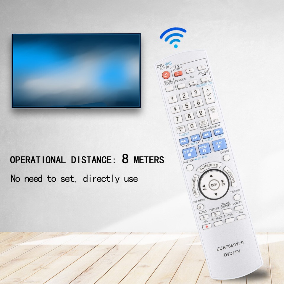 EUR7659Y70 Replace Remote Control for Panasonic DVD Player DMR-ES25 DMR ...