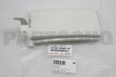 5216626040A0 Genuine Toyota COVER, REAR BUMPER, UPR LH 52166-26040-A0 ...