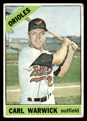 1966 Topps Carl Warwick #247 Baltimore Orioles Baseball Card | eBay