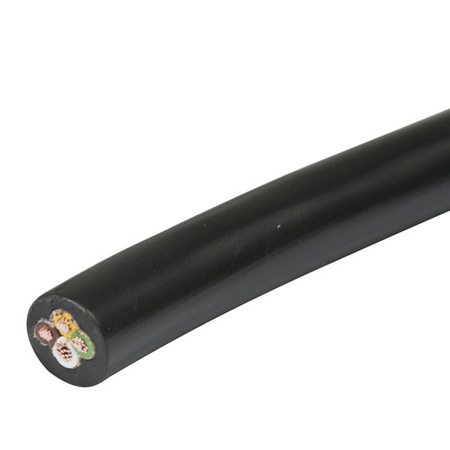 Black 4 Conductor Wire 4 wires, 16 gauge each PVC Casing High Grade By ...