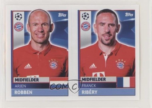2016-17 Topps UCL Sticker Arjen Robben Franck Ribery #BMU14/15 | eBay