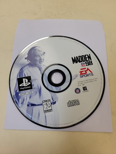 Madden NFL 98 (PS1, 1997) Disc Only | eBay
