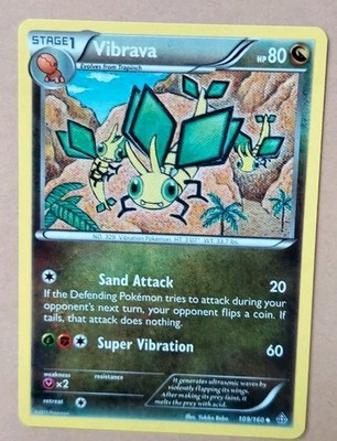 Pokémon Vibrava 109/160 XY Primal Clash Uncommon Regular MP | eBay