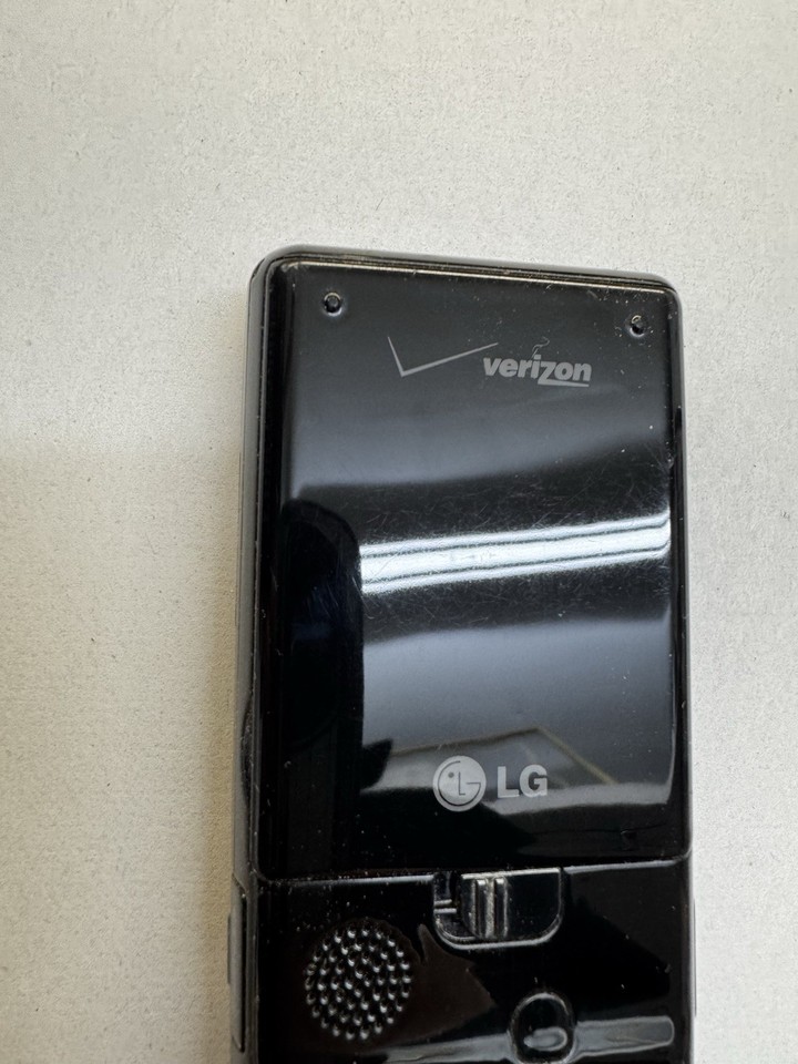 TURNS ON! - Retro Y2K Black Verizon LG Chocolate VX8500 Slider MP3 ...