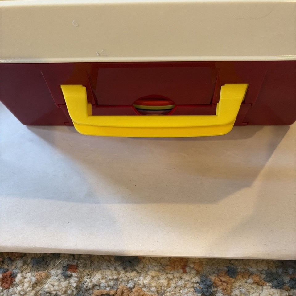 Vintage Fisher Price Music Box Record Player Complete 5 Original ...