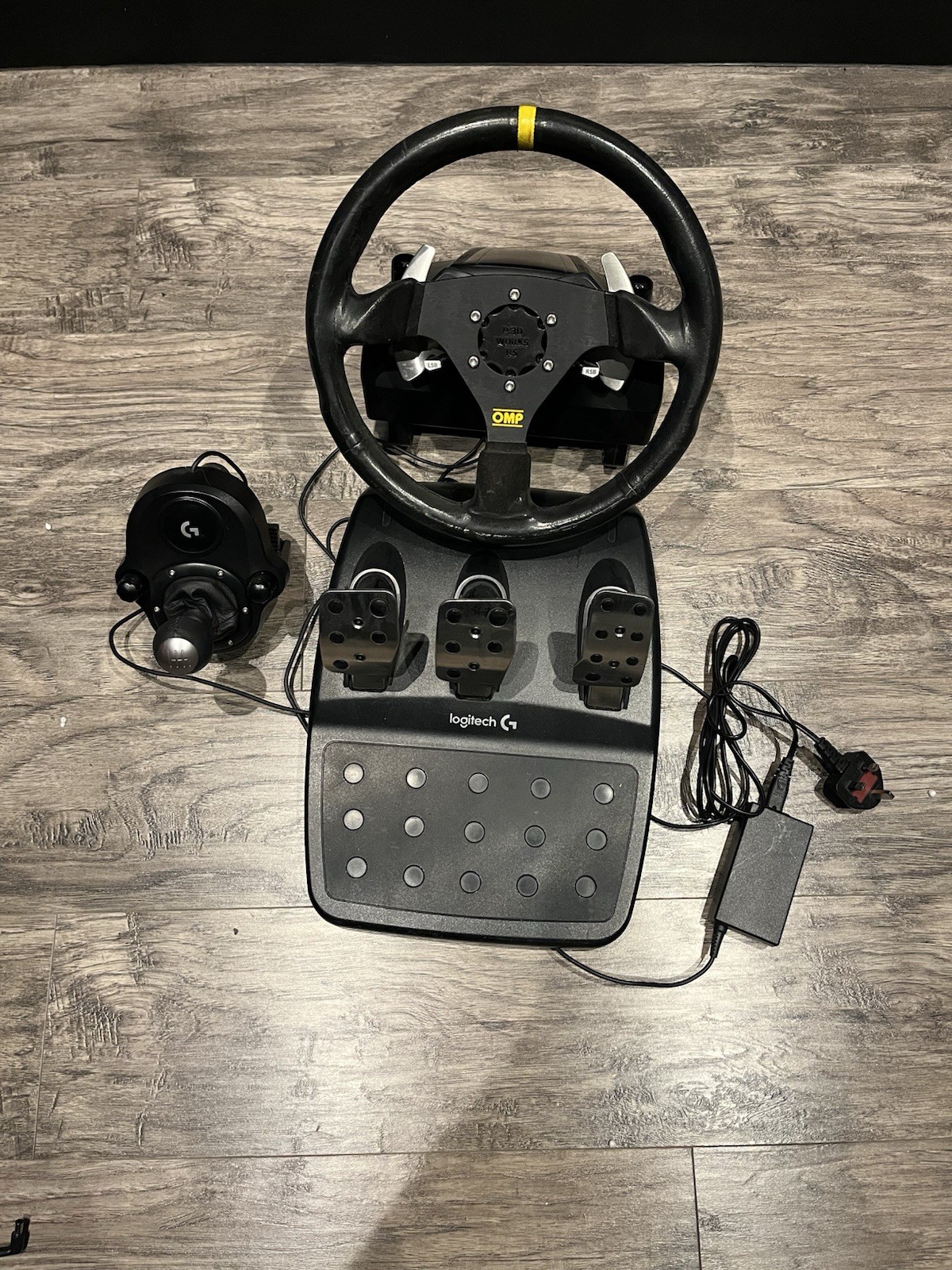 Logitech G920 OMP Steering Wheel Pedals and Gear Shifter Xbox One PC ...