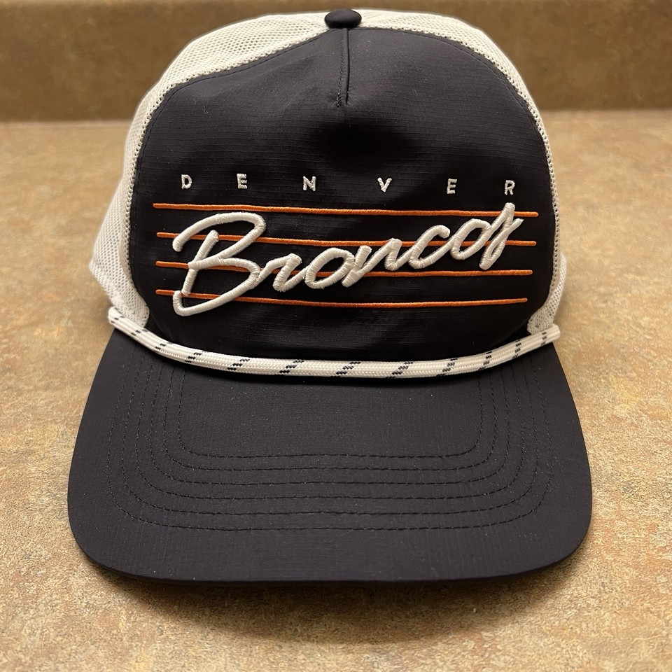 Denver Broncos Hat Cap Snap Back One Size NFL Football Trucker Rope ...