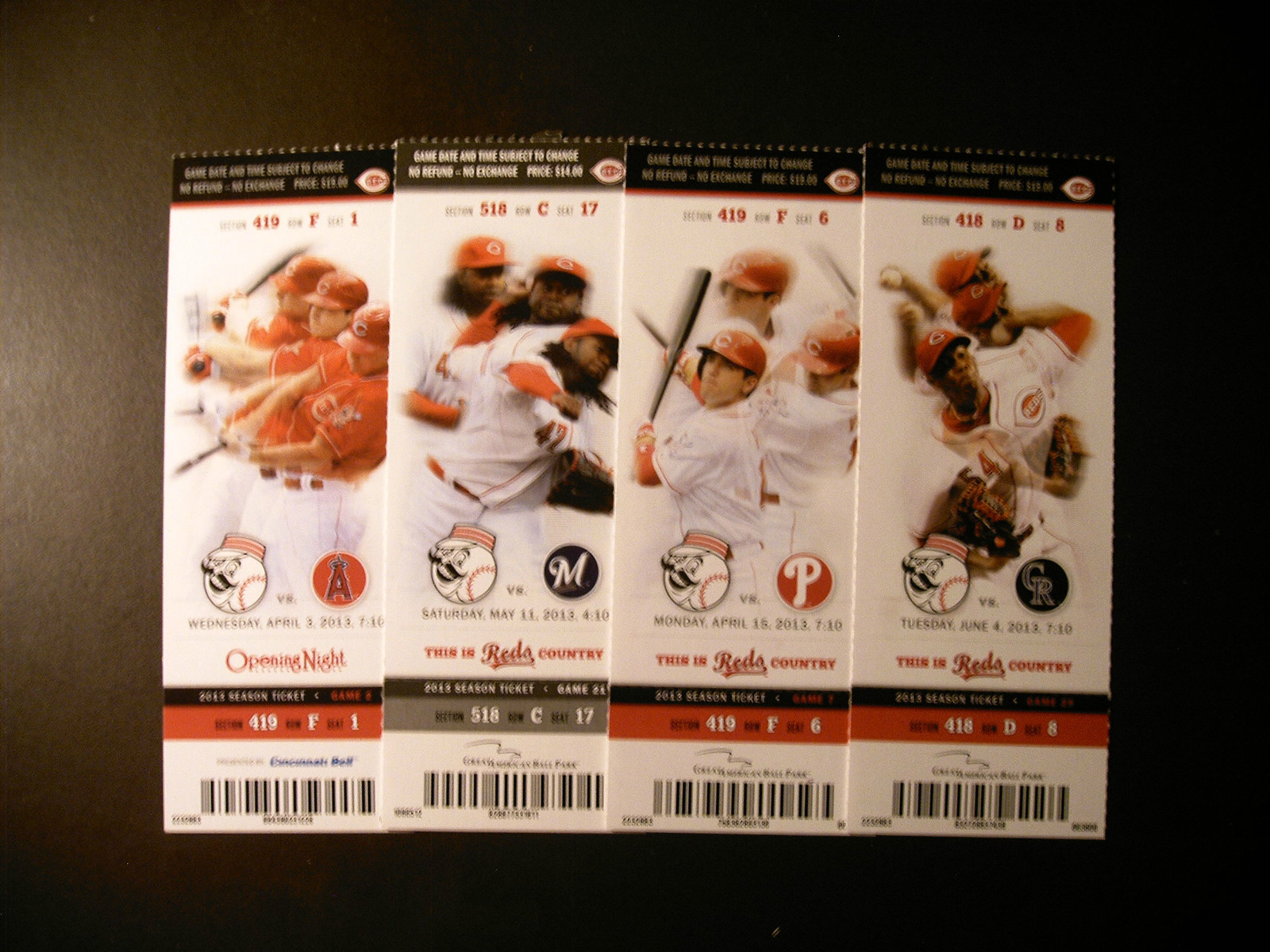 Cincinnati Reds 2013 MLB ticket stubs - One ticket | eBay