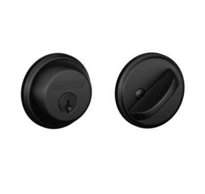 SCHLAGE B60N 622 C Single Cylinder Keyed Entry Grade 1 Deadbolt in ...