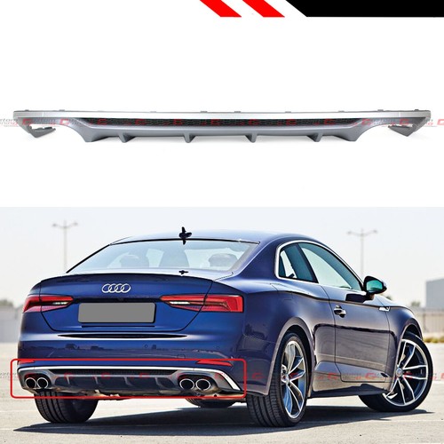 FOR 2018-2019 AUDI A5 SLINE 2/4 DOOR B9 S5 STYLE SHARK FIN REAR BUMPER ...