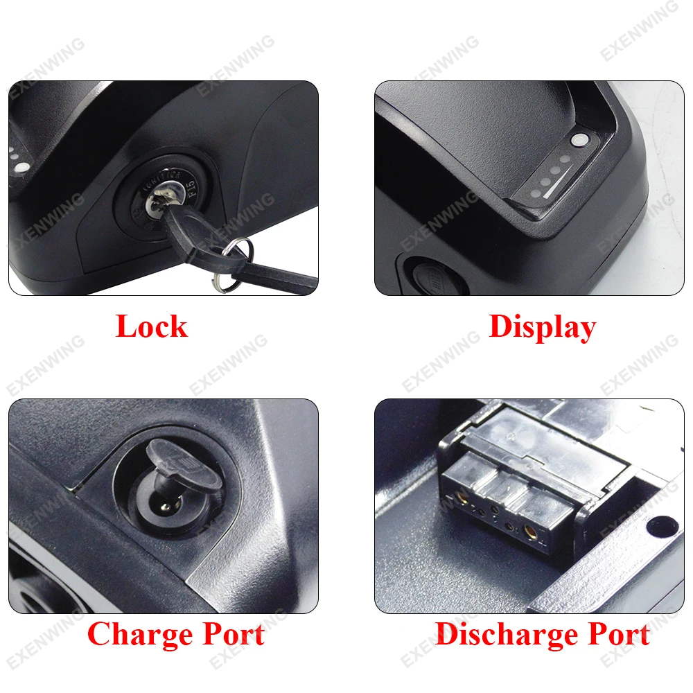 48V 14Ah Ebike Battery for RAD POWER Electric Bike RadRunner RadMini w ...