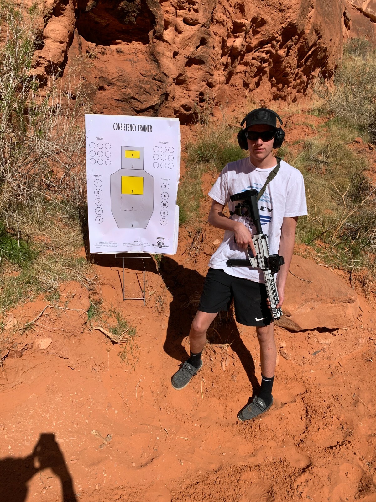 25x Paper Shooting Targets Gun Range Rifle Pistol Gun Consistency ...