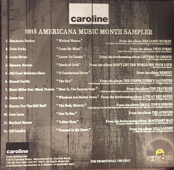 CAROLINE RECORDS PROMO 12 TRAX: Alternative Rock/Blues/Indie sampler ...
