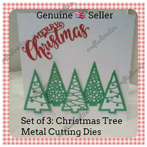 Metal Cutting Die - CHRISTMAS - Set of 3 - FIR TREE - Card Making ...