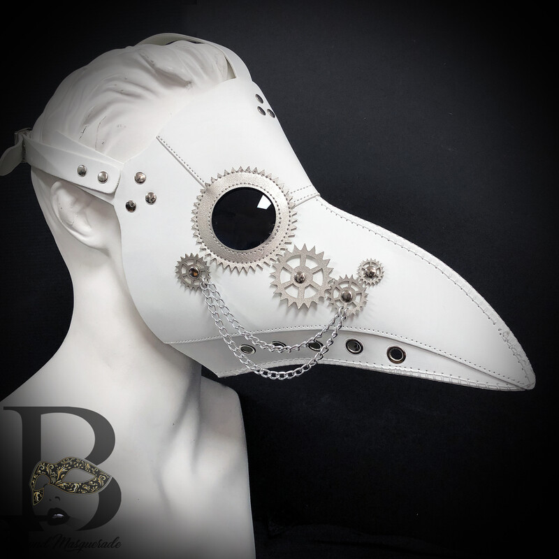 Plague Doctor Mask Long Nose Raven Bird Mask for Halloween Cosplay ...