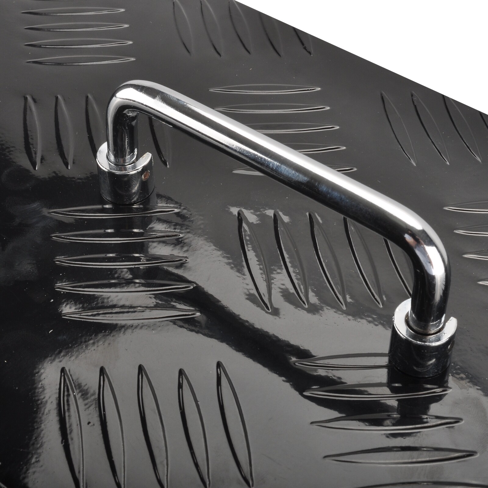 16"X7.5"X10" Aluminum Small Tool Box Car Trunk Tool Box Storage Black ...