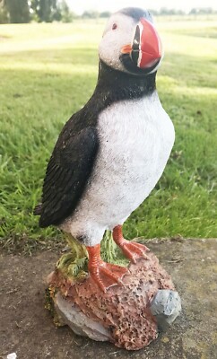 Puffin Garden Ornament Statues Sculpture Outdoor Sea Bird Figurine ...