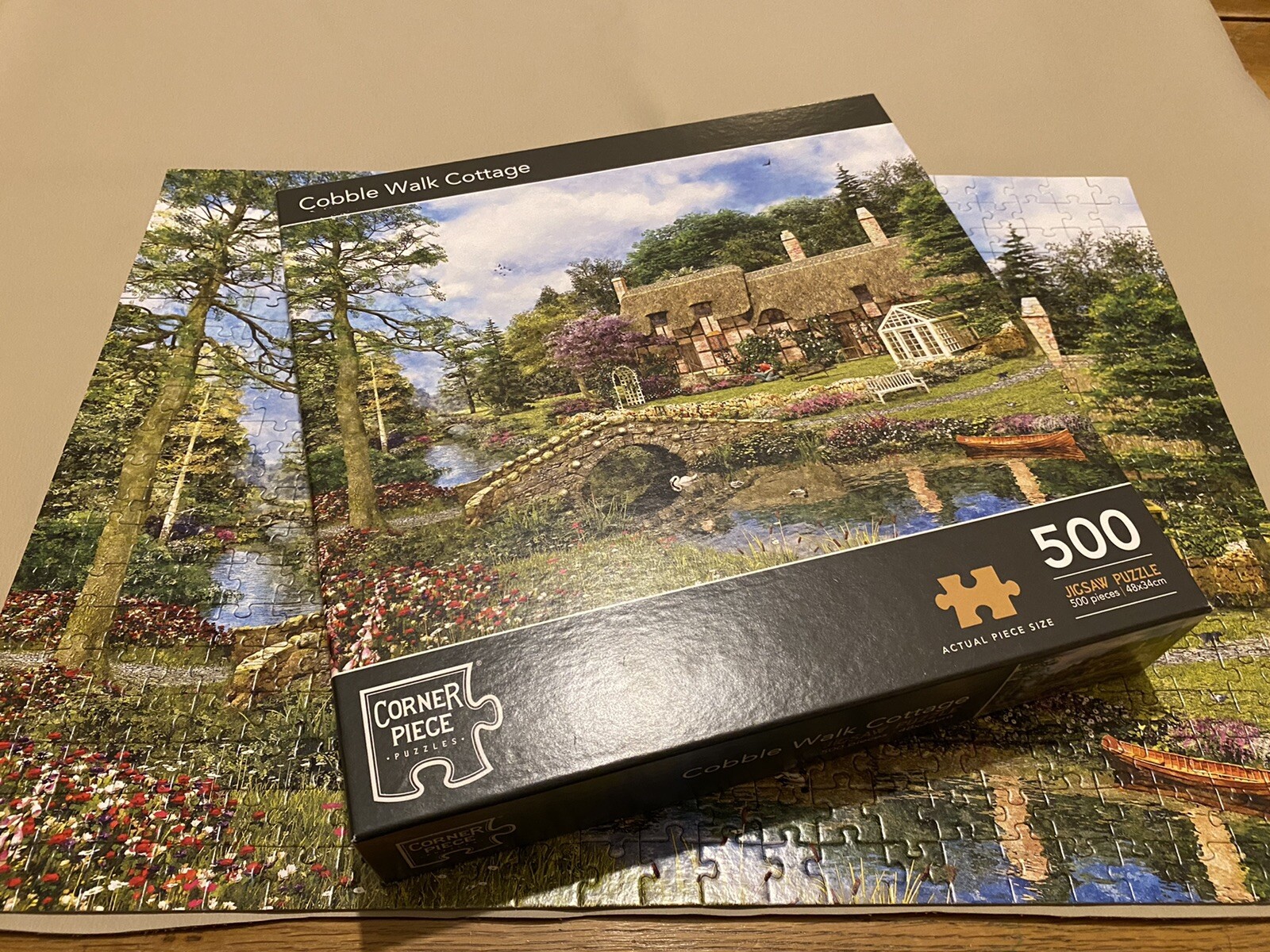 Corner Piece Jigsaw Puzzle Cobble Walk Cottage 500 pieces | eBay UK