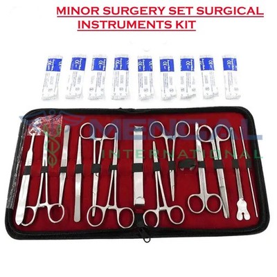 25Pcs Minor Surgery Set Surgical Instruments Kit Stainless Steel German ...