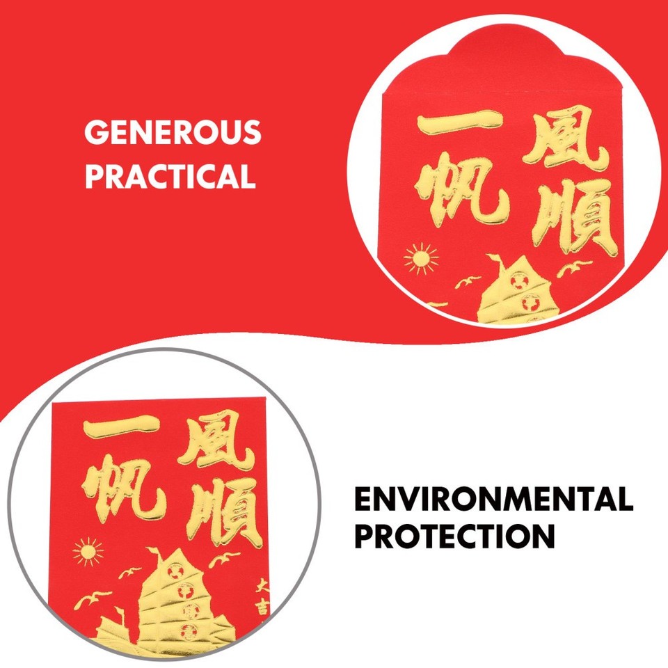 160 Pcs Lucky Money Envelope Li Xi Hong Bao Lunar New Year Red ...