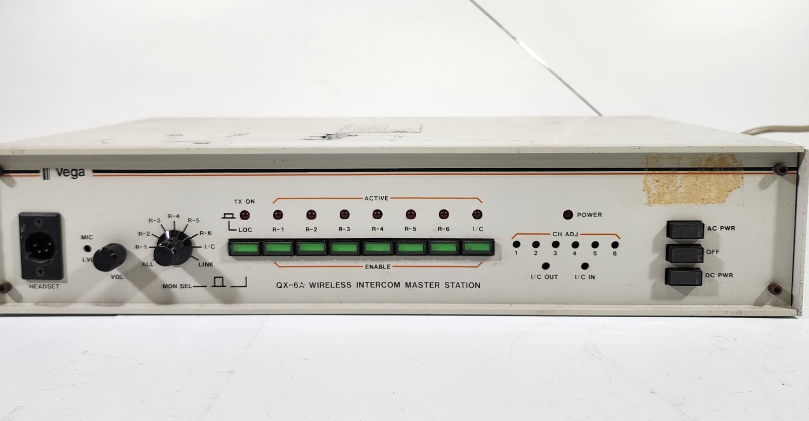 Cetec Vega QX- 6A Wireless Intercom Master Stn. Tx 196.125 Rx 180.5 ...