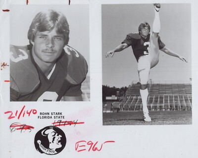 Rohn Stark - Football Player - Florida State (1978) Original Press ...